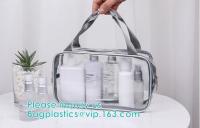 China travel carry on airport clear pvc makeup bag, Toiletry Beauty Makeup Cosmetic Bag, travel accessories pvc makeup bag wit for sale