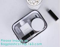 China transparent cylinder zip PVC tube bag with hang hook for storage underwear portable PVC, Tube Cylindrical PVC packing Ba for sale
