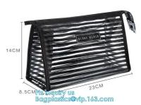 China Toilet Towel Packaging Custom Clear Plastic PVC Travel Cosmetic Bag with Zipper, Eco friendly clear pvc zip lock pouch Z for sale