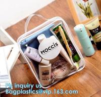 China Fashion Women Clear Cosmetic Bags PVC Toiletry Bags Travel Organizer Necessary Beauty Case Makeup Bag Bath Wash Make Up for sale