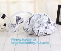 China Girl Glitter PVC Fashion Cosmetic Bag, portable travel makeup bag cases bulk women handbag custom transparent clear pvc for sale