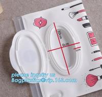 China Eco-friendly reusable custom printed zipper top plastic EVA wet wipe, Cheap Custom Plastic packaging bag baby eva tissue for sale