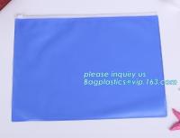 China PVC A3 Document bags, file bags,stationery within mesh PVC clear plastic packaging waterproof zipper document bag/ durab for sale