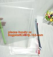 China Office School Supply A4/5/6 Plastic PVC Document Bags With Zipper File Folder Stationery Pen Bag For Office School Suppl for sale