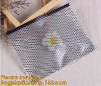 China factory office use slider zip lock document bag vinyl plastic PVC bag,document bag with zipper cosmetics offices supplie for sale