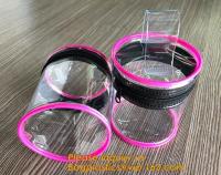 China Hot selling luxury round tube lipstick pvc bag packaging high quality colorful paper cosmetic box with low price bagease for sale
