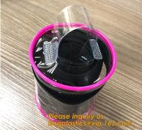 China Hot selling luxury round tube lipstick pvc bag packaging high quality colorful paper cosmetic box with low price bagease for sale