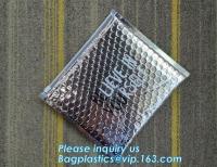 China ew Product k Reusable Pe Bubble Packing  Zipper Pink Bag, reclosable, slider zipper seal,  metallic bubble b for sale