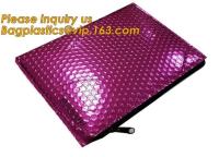 China Custom k zipper bubble bag/bubble slider bag,Shielding Bag Aluminum Foil Bag Metallized Foil Bag Nylon Vacuum Bag for sale