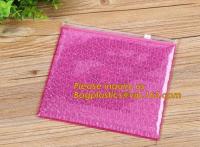 China Mini small pouches k bags with slider zip plastic bags zipper bubble mailers with laser film/custom design bagease for sale