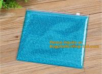 China Mini small pouches k bags with slider zip plastic bags zipper bubble mailers with laser film/custom design bagease for sale