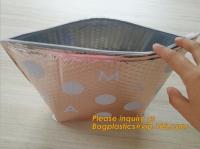 China color zipper slider bubble bag cosmetic bag,Bubble Padded Zipper Bag Swimming Pool Cover Underfloor Mat bagplastics pac for sale