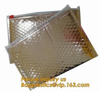 China Promotional inner package shipping slider bubble bag,Plastic clear bubble bag with zip lock slider zipper bagease pack for sale
