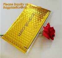 China Slider padded grip seal Golden bags, air bubble bag with slider zipper,design custom anti static plastic black k b for sale
