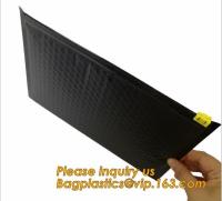 China Slider padded grip seal Black matt bags, air bubble bag with slider zipper, anti static slider seal, metallic glossy hol for sale