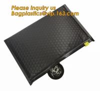 China Slider padded grip seal Black matt bags, air bubble bag with slider zipper, anti static slider seal, metallic glossy hol for sale