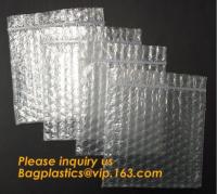 China wholesale metallic glossy holographic cosmetic packing k bubble pouch slider zipper bubble bag bagease bagplastics for sale