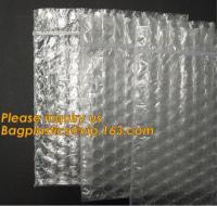 China wholesale metallic glossy holographic cosmetic packing k bubble pouch slider zipper bubble bag bagease bagplastics for sale