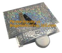 China air mail metallic holographi rose gold bubble padded mailer / k bubble bag/ slider bubble bag,Holographic Factory for sale