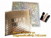 China Cosmetic Pink Slider Padded Bag/Silver k Bag With Bubble,Padded Envelopes Cheap Aluminium Foil k Holographic for sale