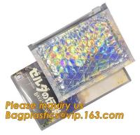 China k Bubble Bag Zipper Padded Bag with LOGO for Cosmetic,custom colorful metallic bubble zipper bag Packaging Cosmeti for sale