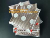China Factory Price Clear Bubble Zipper Bags, Pink Resealable Bubble Bag with Slider Zipper Printed Slider Padded Bag/Silver Z for sale