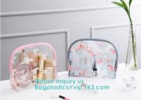 China Travel Luggage Pouch Custom Clear Transparent PVC Travel Toiletry Bag Make Up Cosmetic Bag,Vinyl Wash Beauty Cosmetic Tr for sale