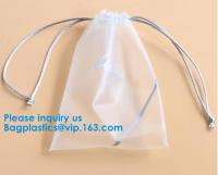 China Custom Cosmetic Drawstring EVA Pouch Reusable Bag Cosmetic Pouch Recycled Makeup White EVE Flute Pouches for sale