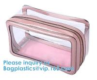 China Biodegradable Plastic Zipper Case Zip Lock Frosted Plastic Slider PVC Zipper Packing Bag For Underwear Clothing Cosmetic for sale