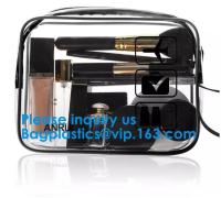 China Travel Luggage Pouch Custom Clear Transparent PVC Travel Toiletry Bag Make Up Cosmetic Bag /Wash Bag/Zipper bag for sale
