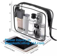 China Travel Luggage Pouch Custom Clear Transparent PVC Travel Toiletry Bag Make Up Cosmetic Bag /Wash Bag/Zipper bag for sale