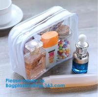 China Cosmetic/ Makeup/ Toiletry Beach Zipper Maxfirm JJ.CIMI Cosmetic/ Makeup/ Toiletry Clear PVC Travel Wash Bag with handle for sale