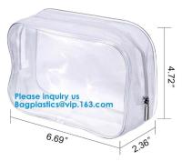 China Cosmetic/ Makeup/ Toiletry Beach Zipper Maxfirm JJ.CIMI Cosmetic/ Makeup/ Toiletry Clear PVC Travel Wash Bag with handle for sale