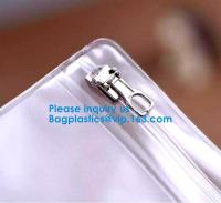 China A4 Clear Pvc Zipper File Bag A5 Clear Pvc Document Bag With Red Zipper B5 Pvc Envelope Bag With Card Pouch for sale