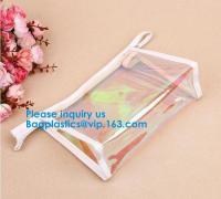 China Custom PVC cosmetic bag Zipper Clear Toiletry Bag,Promotional Travel Bag pvc Zipper Bag Custom Logo Toilery Cosmetic Bag for sale