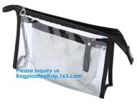 China Travel Toiletry Bag Makeup Pouch Durable Carry-On Clear Zipper Small Cosmetics bag Simple Zipper Cosmetic Travel Bag for sale