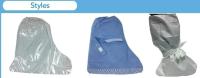 China Waterproof green disposable PE shoe cover plastic overshoes,Hospital Using Disposable PP Non Woven Shoe Cover Medical Sh for sale