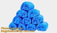 China Disposable colorful antistatic PE CPE PP SMS Microporous shoe cover good quality low price waterproof shoe bagease pack for sale