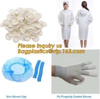 China durable chemical resistant lab coats,elastic material coverall workwear,Disposable Medical Nonwoven White Lab Coat for sale