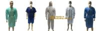 China durable chemical resistant lab coats,elastic material coverall workwear,Disposable Medical Nonwoven White Lab Coat for sale