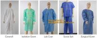 China Disposable Isolation Non- Woven Gown,Disposable Hospital Non woven Medical White Lab Coat,Disposable Industrial Overall for sale