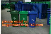 China Plastic Wheeled Trash Can Outdoor urban facilities color coded waste bin, Outdoor no wheels trash bins, BAGPLASTICS PAC for sale