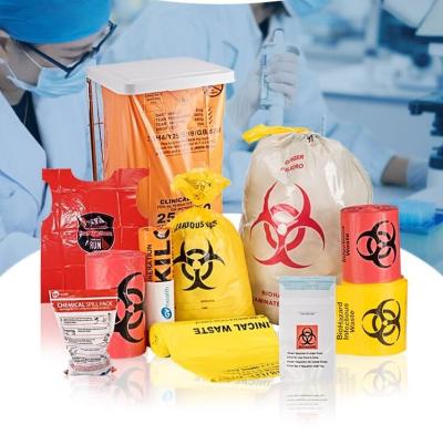 China Biohazard Bags, LDPE Bags, HDPE Bags, LLDPE Bags, Yellow Bags, Red Bags, Blue Bags, Sacks, Biohazard Plastic Bags, Waste for sale