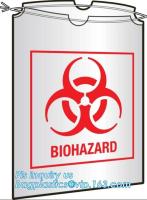 China Super Jumbo Large Drawstring Autoclavable Biohazard Bags, Thick Polyethylene Bag, Polypropylene Bag Steam Sterilization for sale