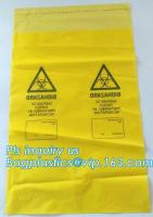China LDPE Specimen Biohazard Bag/k bag with pocket, Disposable Endoscopic Specimen Retrieval Bags/Medical Biohazard Spe for sale