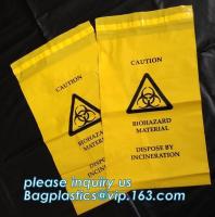 China LDPE Specimen Biohazard Bag/k bag with pocket, Disposable Endoscopic Specimen Retrieval Bags/Medical Biohazard Spe for sale