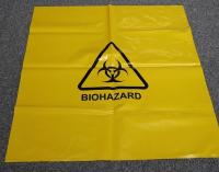 China Infectious Emergency Autoclavable Biohazard Bag On Roll Warning Label/Sterilization Indicator Health Needs for sale