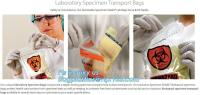 China Colored medical waste bags biohazard garbage plastic bags on roll with warning logo, Flat top recycling colored biohazar for sale