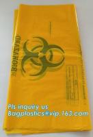 China Biodegradable Medical Drawstring medical biohazard waste disposal supplies LDPE plastic autoclave bags, bagease, pac, sa for sale
