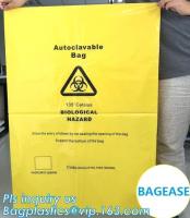 China Customized color biohazard medical waste drawstring bag drawtape bag, biohazard medical waste bags for clinical waste,ye for sale